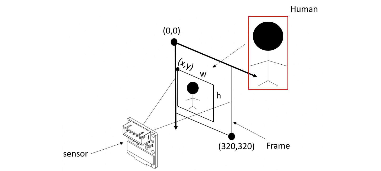 Human Body Tracking Sensor Module