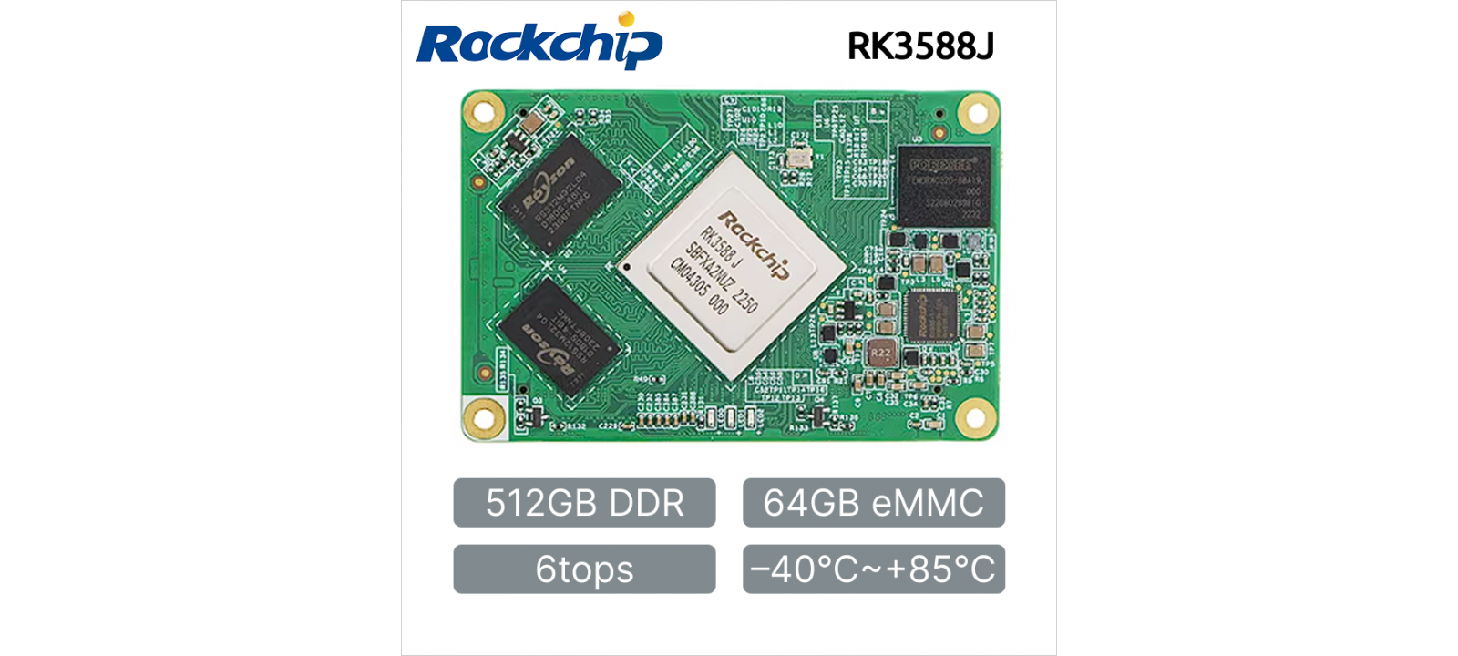 Rockchip RK3588 SoM & Carrier Board | 6 TOPS 8K AI Computing | Embedded ...