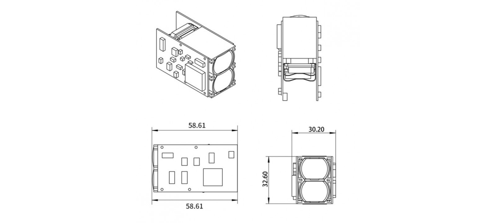2km Long-Distance Laser Rangefinder Module - IADIY Photonics
