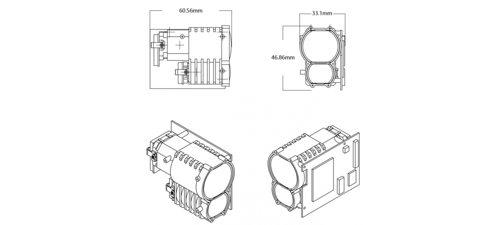 3km Long-Range Laser Rangefinder Module - IADIY Photonics