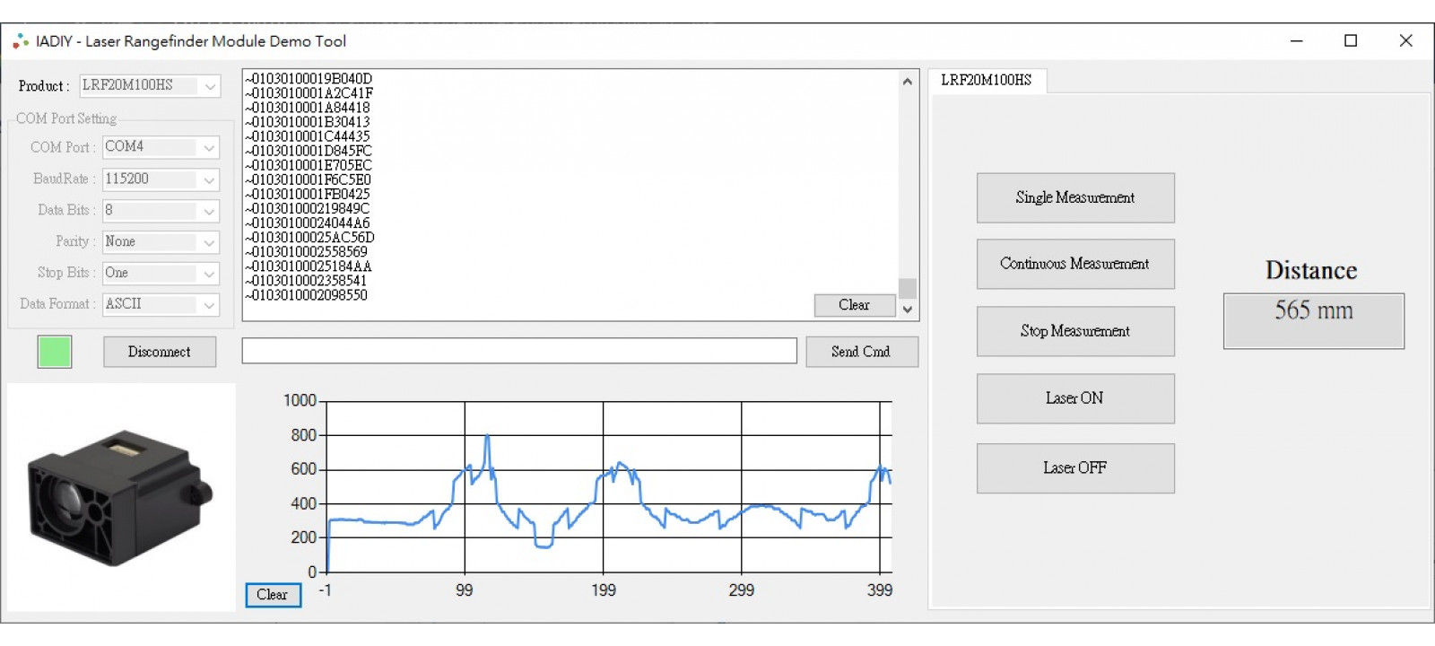 30m High Frequency Laser Distance Measuring Module - IADIY Photonics