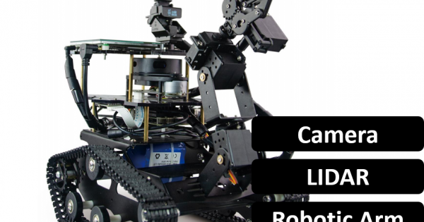 ROS LIDAR Navigation Robotic Arm Tank - IADIY Photonics